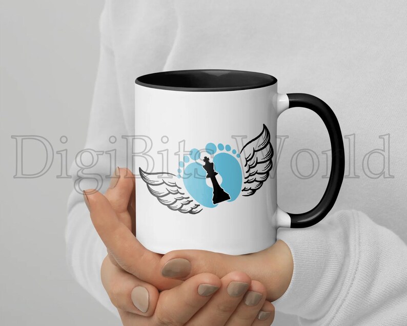 Baby Boy Footprint With Wings, Baby Footprint, Baby Boy Feet SVG, Baby ...