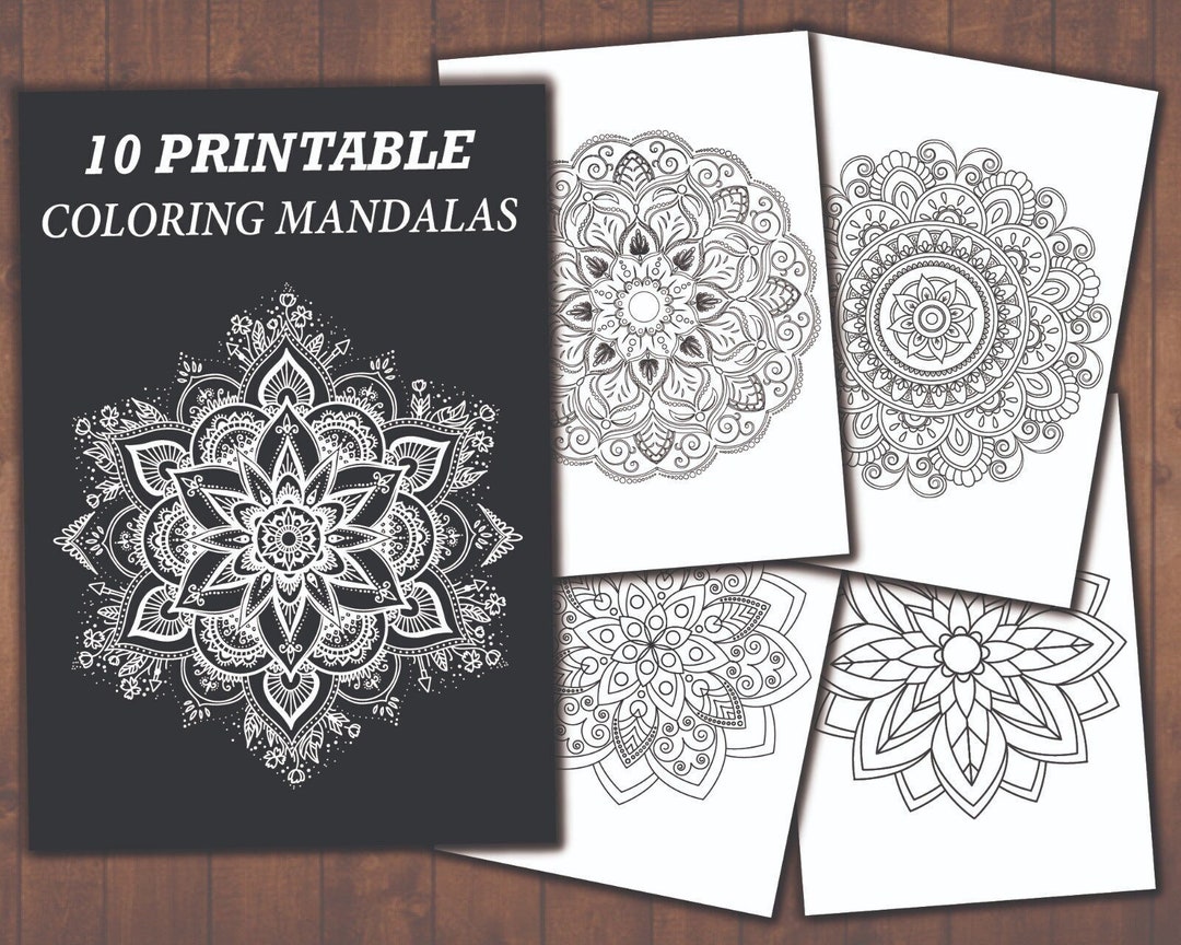 10 Page Intricate Design Digital Download Therapeutic Art Artistic ...