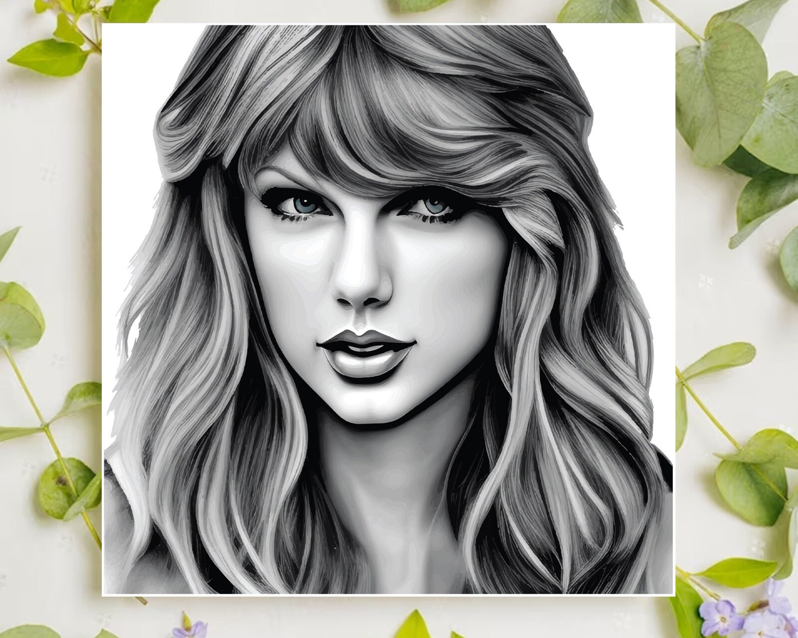Taylor Swift Hyper Realistic and Detailed Vector Art Taylor Swift PNG ...