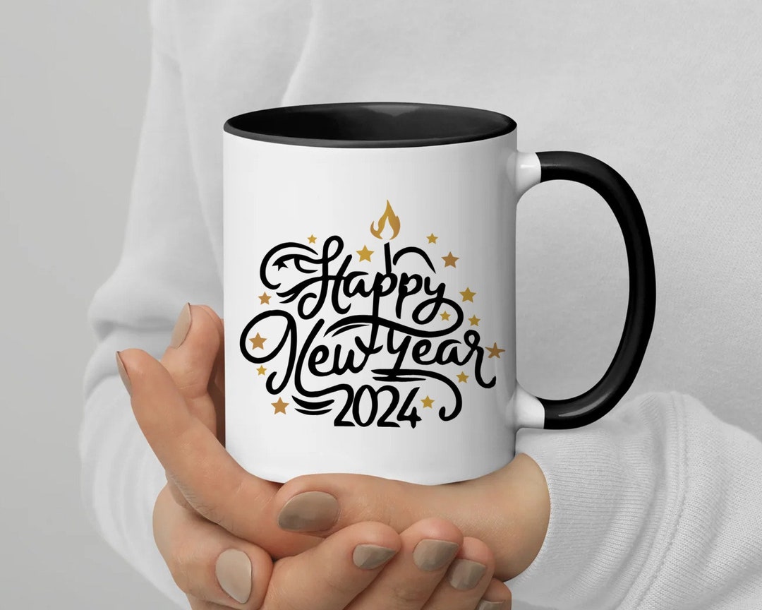 Inflated Sprinkle New Year Mug, 3D New Year Mug, 3D 2024 Year Mug ...