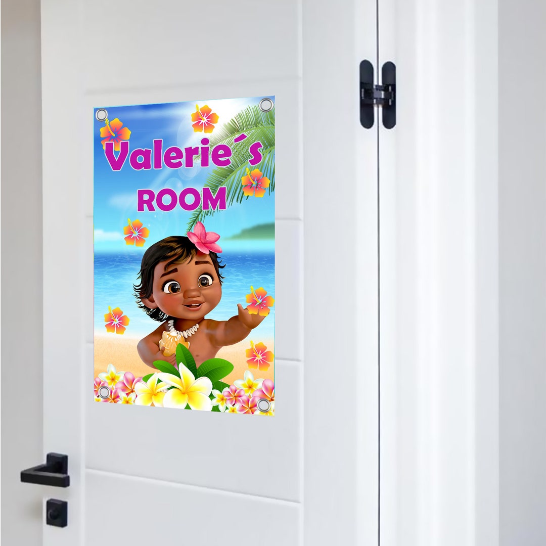 Baby Moana Sign Room Door Nursery Decor Gift for Boy Girl Grandson ...