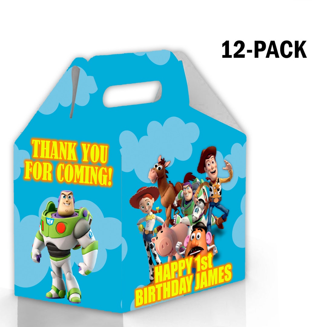 Toy Story Candy Gable Box for Birthday Party Favors 12 Pack - 4.4x4.5in ...