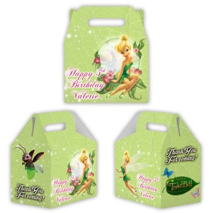 Tinker Bell Candy Gable Box for Birthday Party Favors 12 Pack - 4.4x4 ...