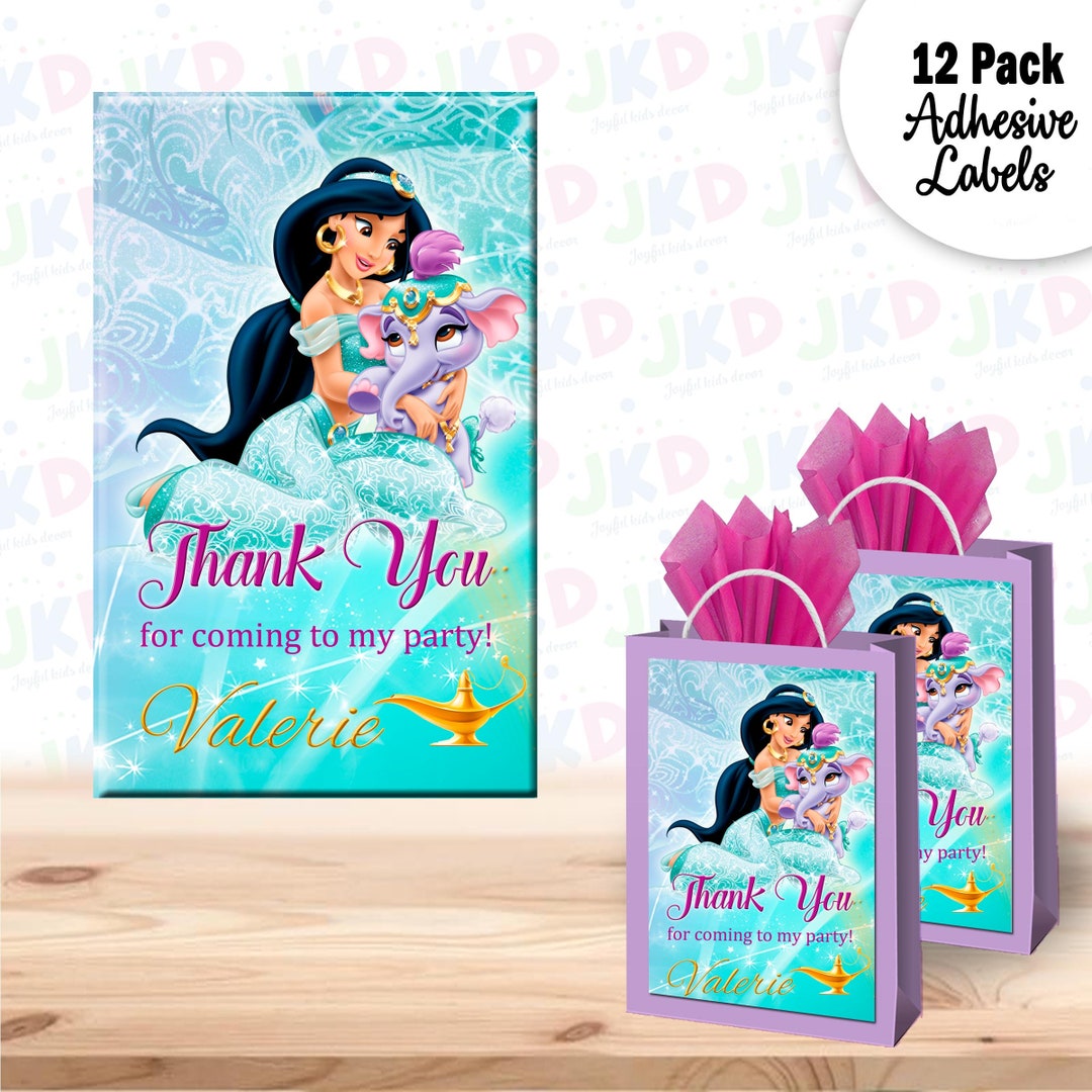 Jasmine Gift Favor Bag Labels | 12-pack Stickers | Size 8x5in - Etsy