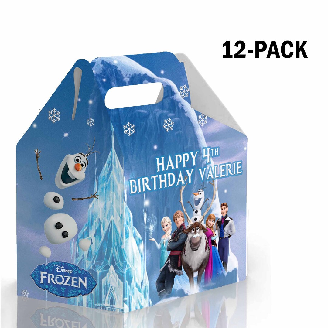 Frozen Candy Gable Box for Birthday Party Favors 12 Pack - 4.4x4.5in - Etsy