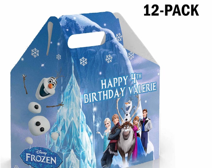 Elsa and Anna Favor Boxes/elsa and Anna Dress Favor Boxes/frozen Favor ...