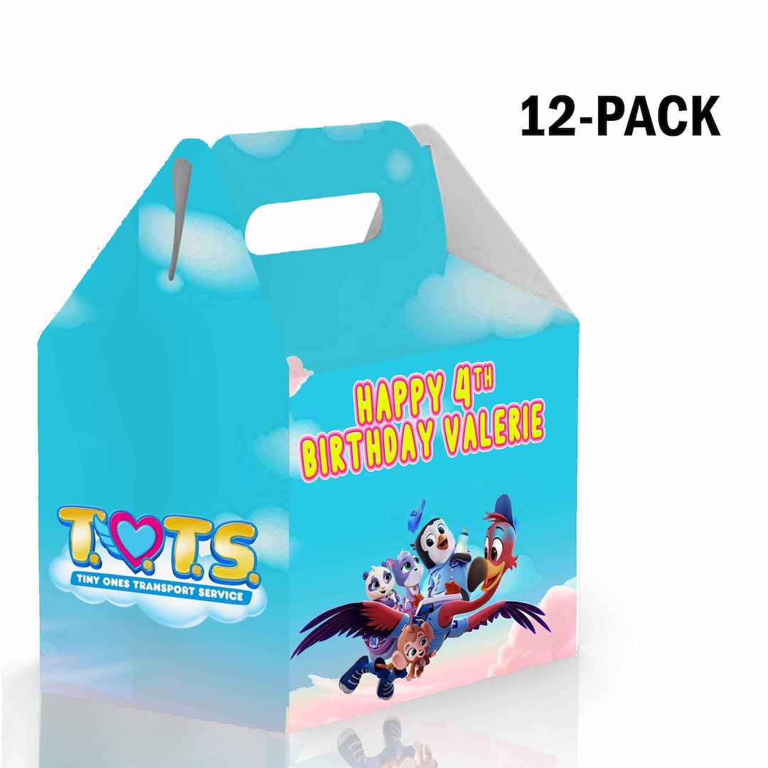 TOTS Candy Gable Box for Birthday Party Favors 12 Pack - 4.4x4.5in - Etsy