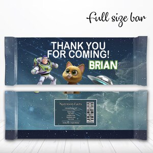 Buzz Lightyear Candy Bar Labels for Party Decor Chocolate Birthday ...