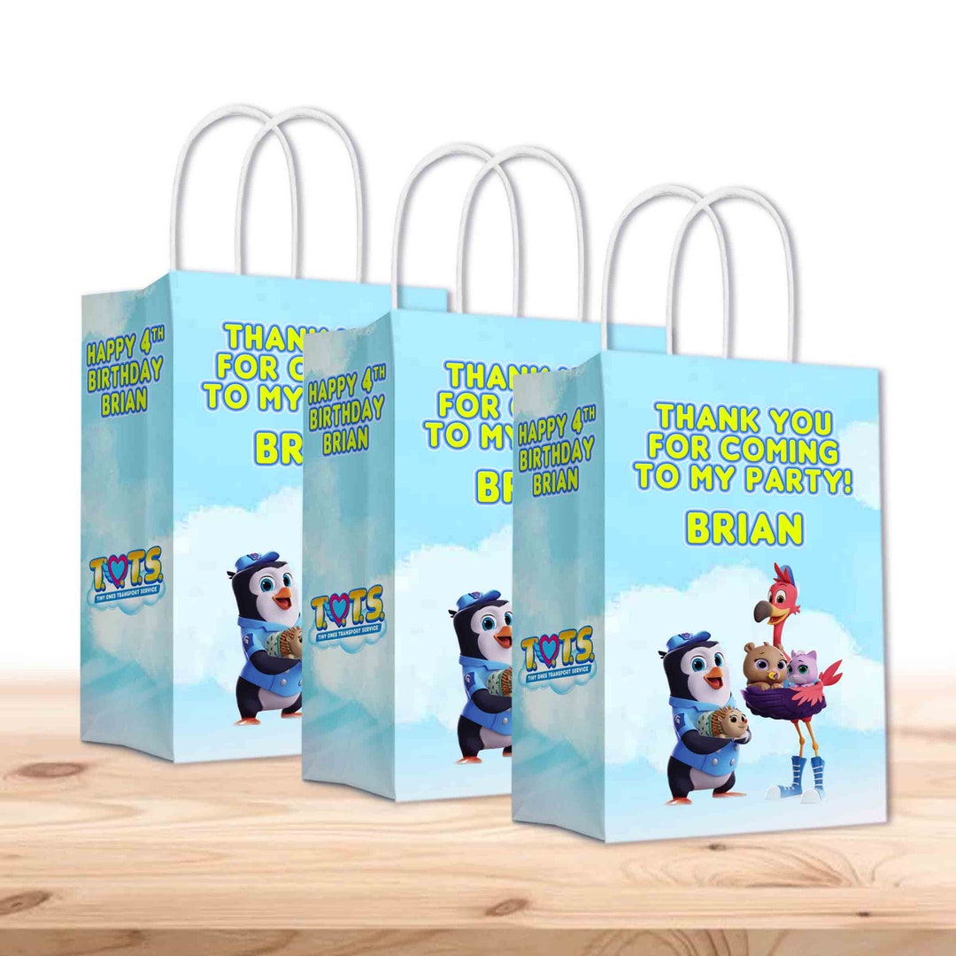 TOTS Bags With Handles for Kids Gift Favor Birthday Party - 12pack # ...
