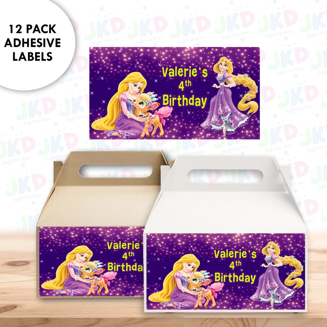 Tangled Gable Box Labels | 12-pack Stickers | Size 6x3.25in - Etsy