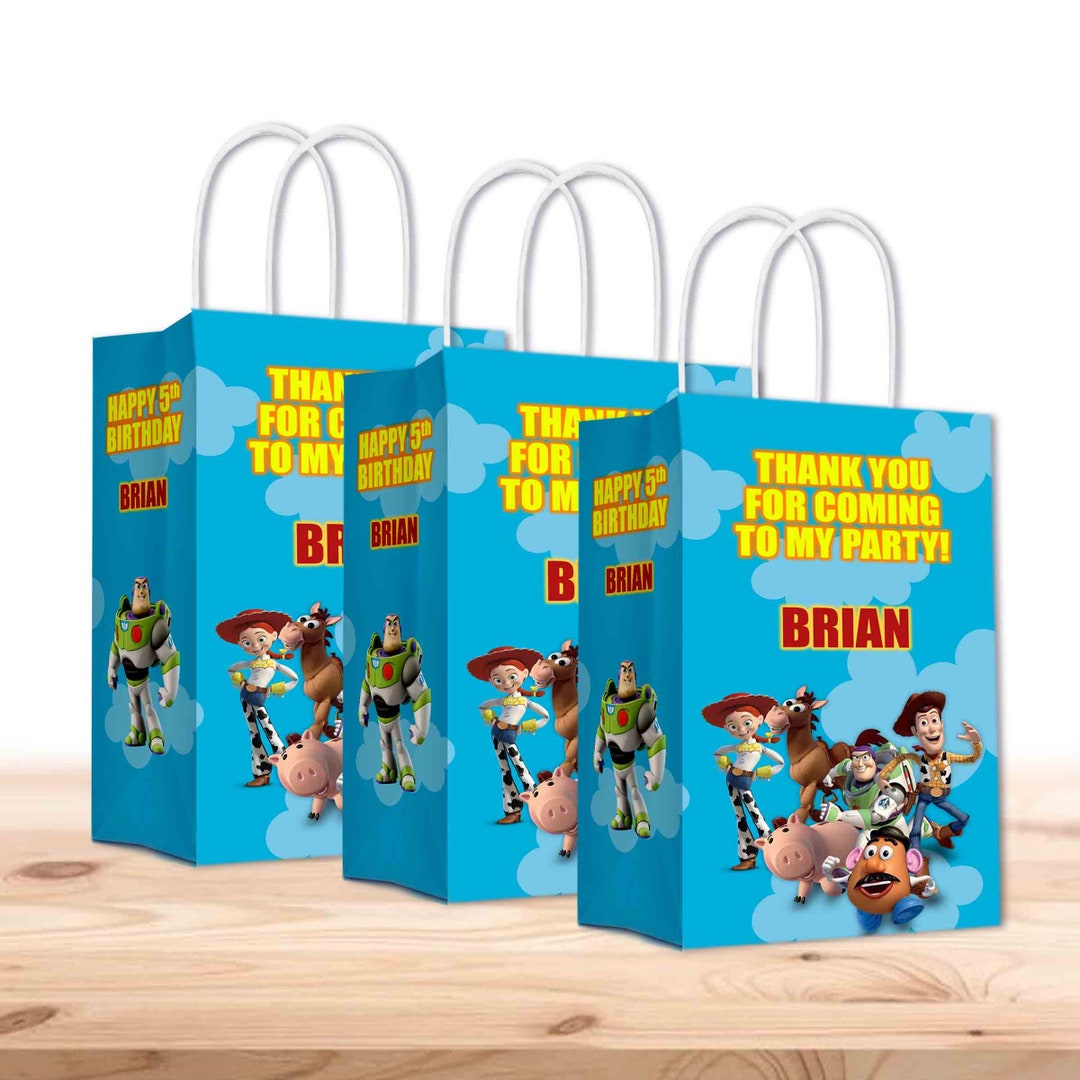 Toy Story Bags With Handles for Kids Gift Favor Birthday Party - 12pack ...