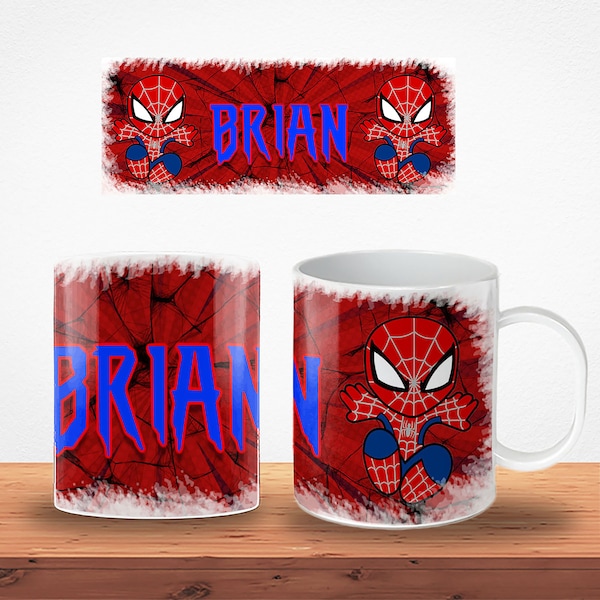 Spiderman Mug Personalized With Name - Etsy