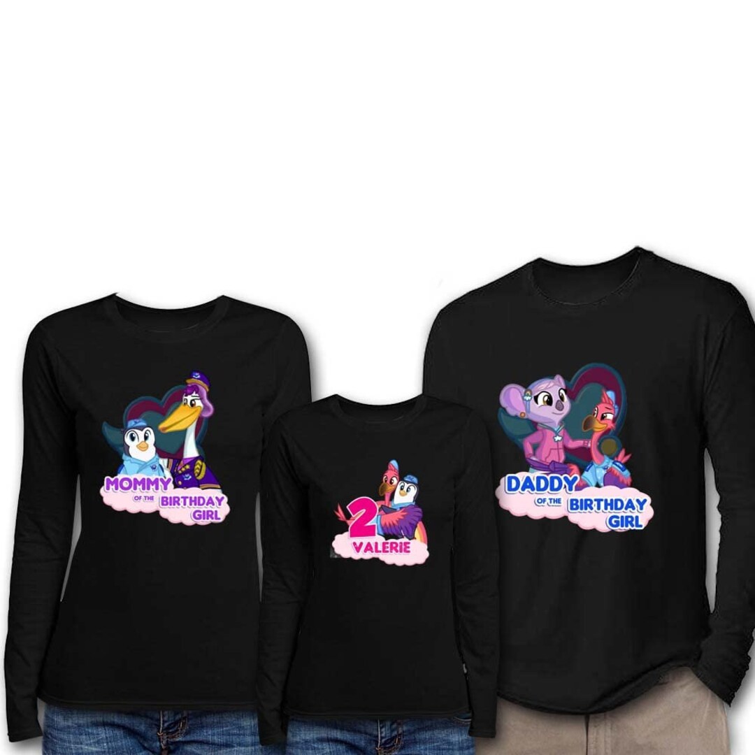 TOTS Birthday Girl & Family Matching Shirts | Black Long Sleeve - Etsy