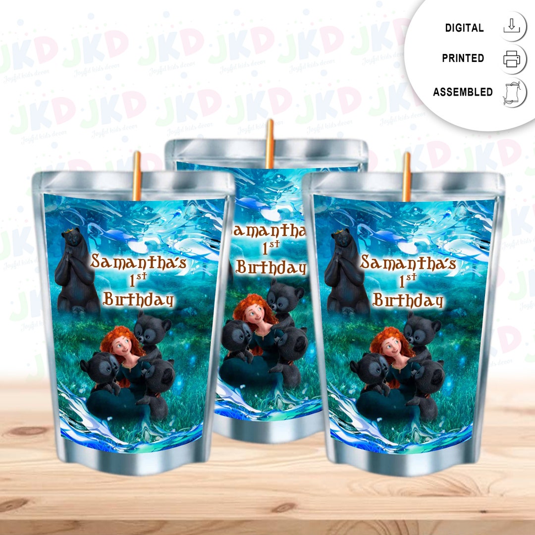 Brave Juice Pouch Label Sticker or Complete Custom Juice Pouches for ...
