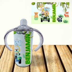 Custom Kids Sippy Cup Personalized Toddler Insulated Tumbler 12oz ...