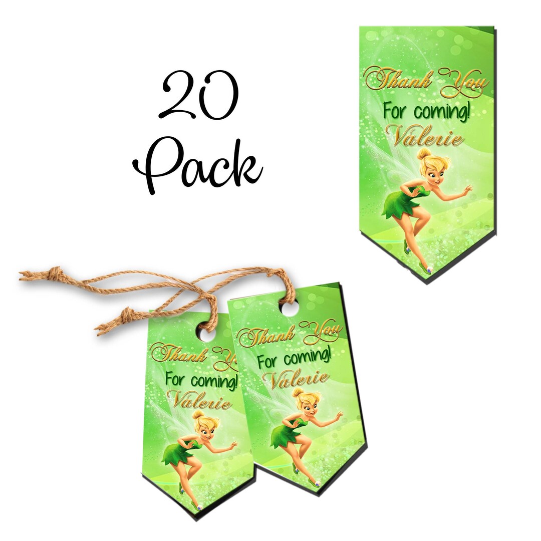 Tinker Bell Favor Tags - 20pk - Etsy