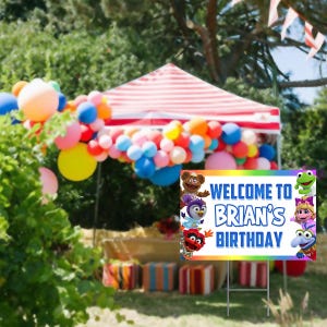 Muppet Babies Yard Sign for Birthday Party Decor Weatherproof Stake ...