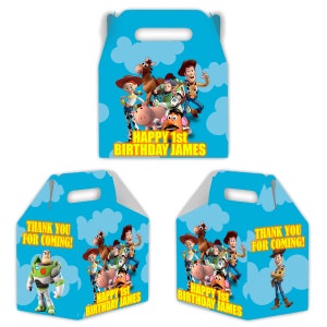 Toy Story Candy Gable Box for Birthday Party Favors 12 Pack 4.4x4.5in ...