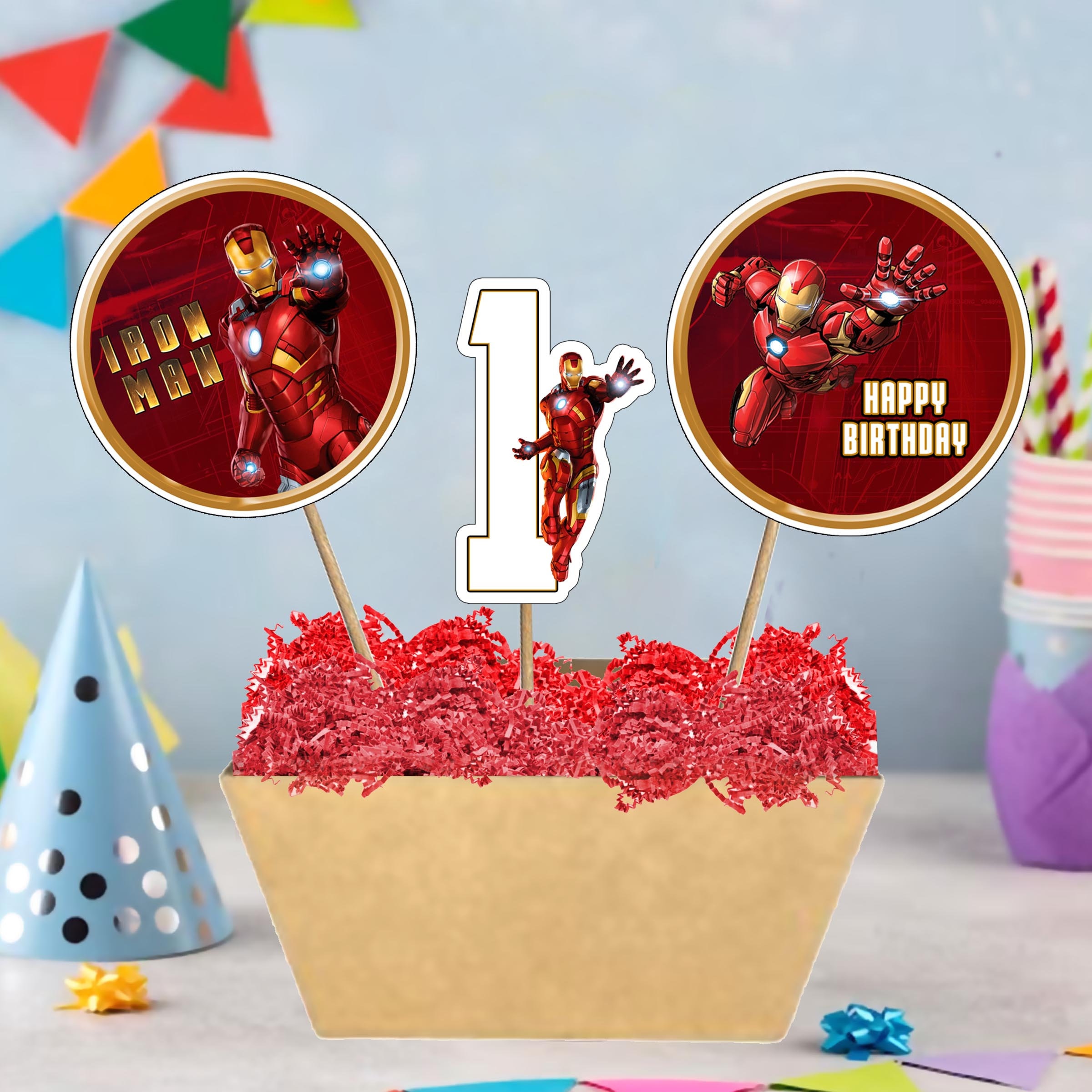 Iron Man Centerpieces Instant Download YOU PRINT - Etsy