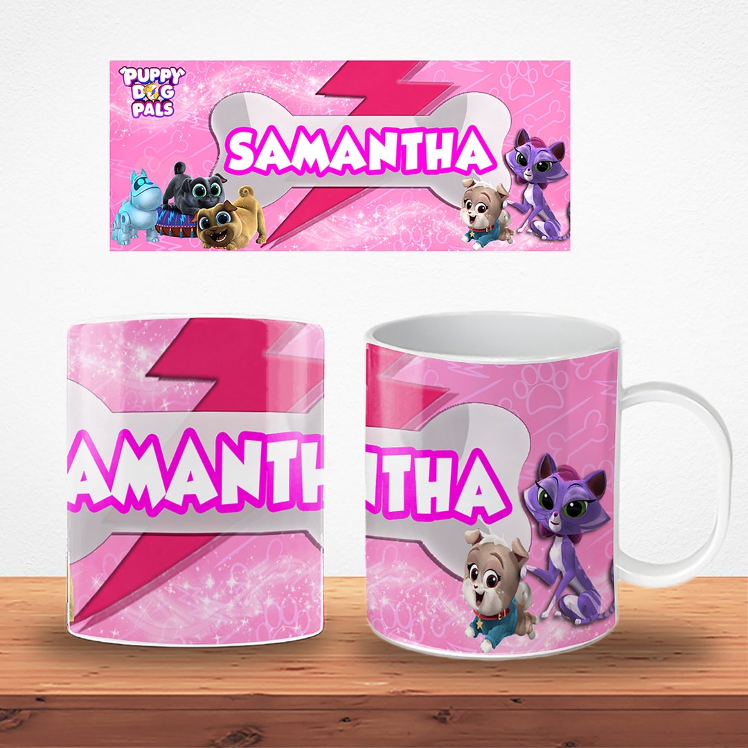 Puppy Dog Pals Kids Mug With Name Unbreakable Child Cup Gift for ...