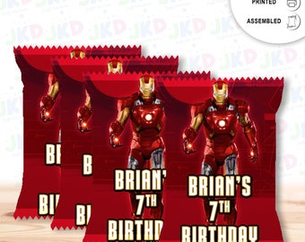 Ironman Birthday Party Bubble Labels Ironman Party Ironman - Etsy