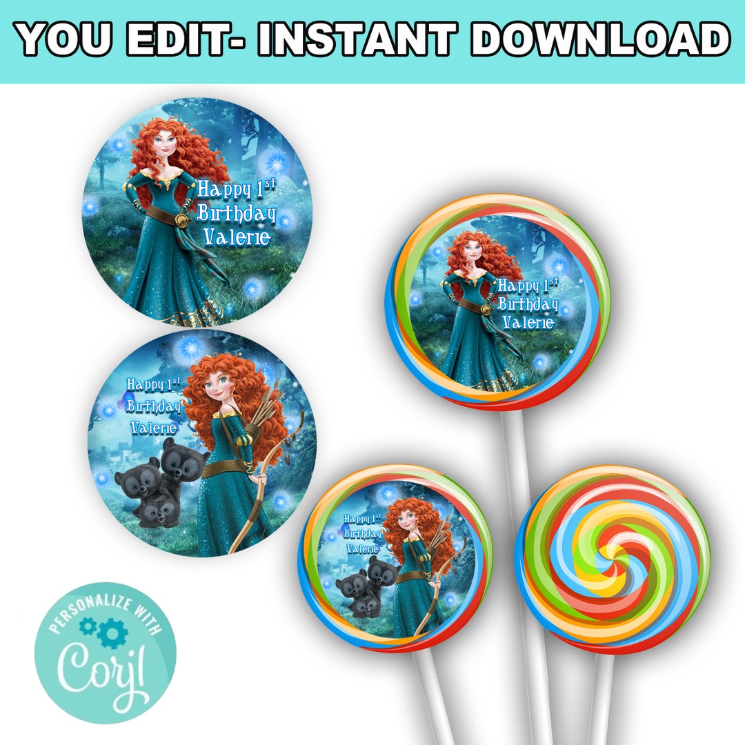 Brave Round Stickers | Instant Download | Editable With Corjl | Perfect ...