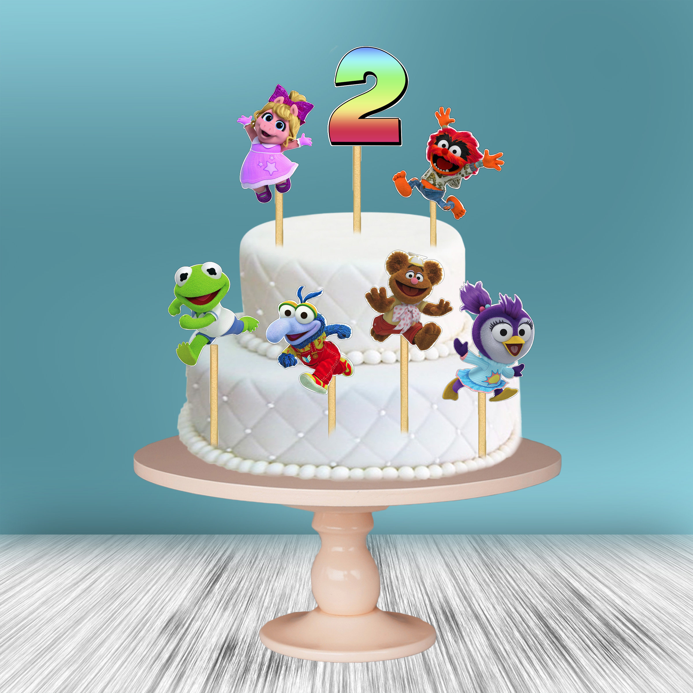 Muppet Babies Cake Topper Images Party Decoration YOU - Etsy