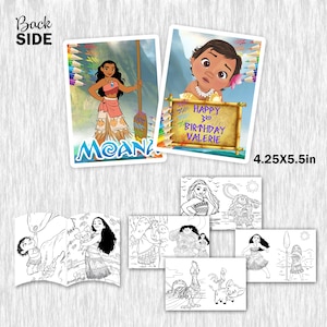 Moana Mini Coloring Books With Crayons - 12pk - Etsy