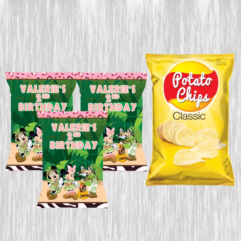 Digital Chip Bag Labels Instant Download Corjl Self-editable Custom ...