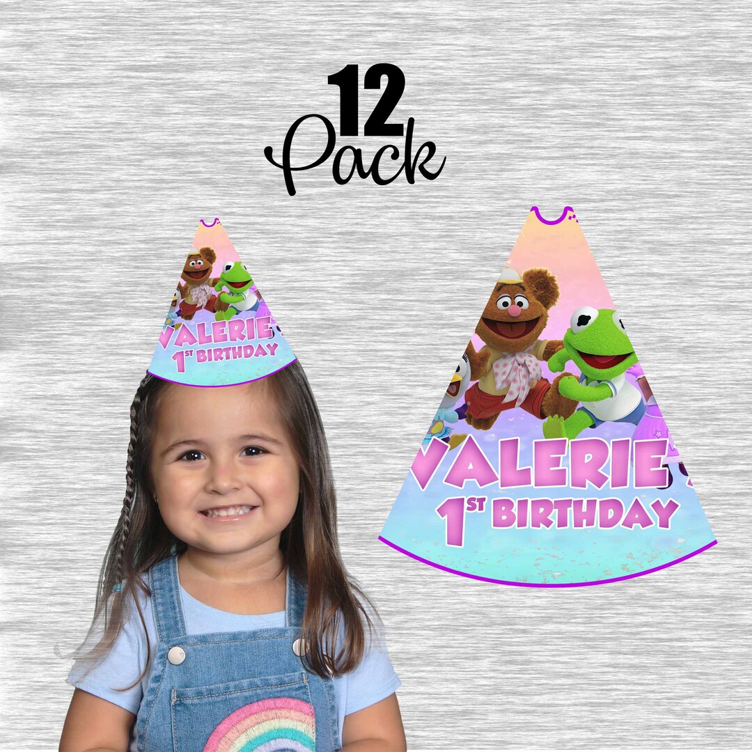 Muppet Babies Party Hats for Kids Birthday Favor - 12pack Customized # ...
