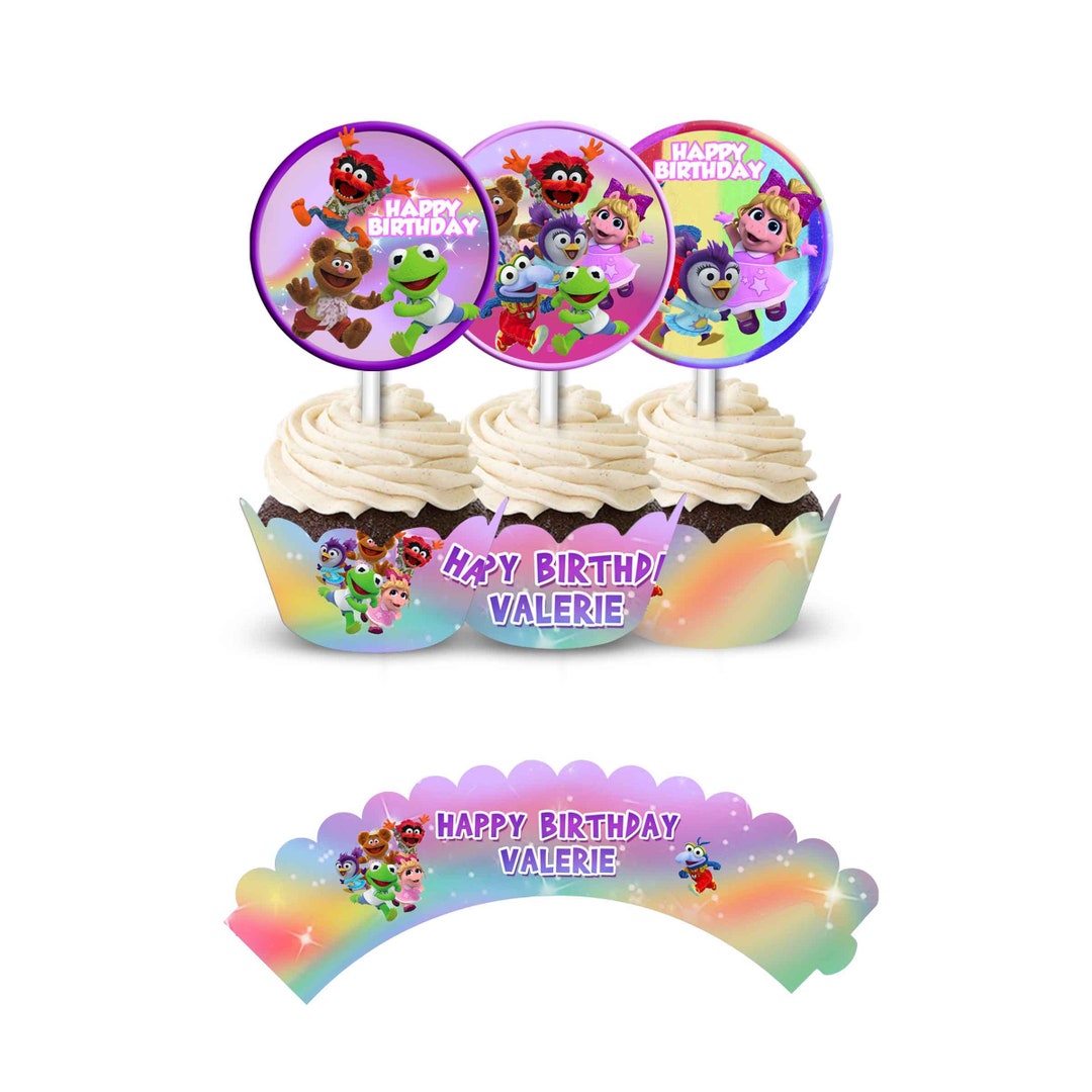 Muppet Babies Cupcake Wrapper and Topper for Birthday Party Decor ...