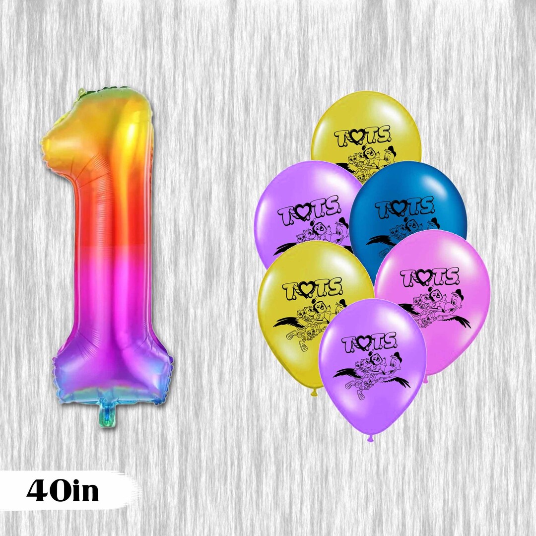 TOTS Vibrant Party Balloon Set | Foil and Biodegradable Latex - Etsy