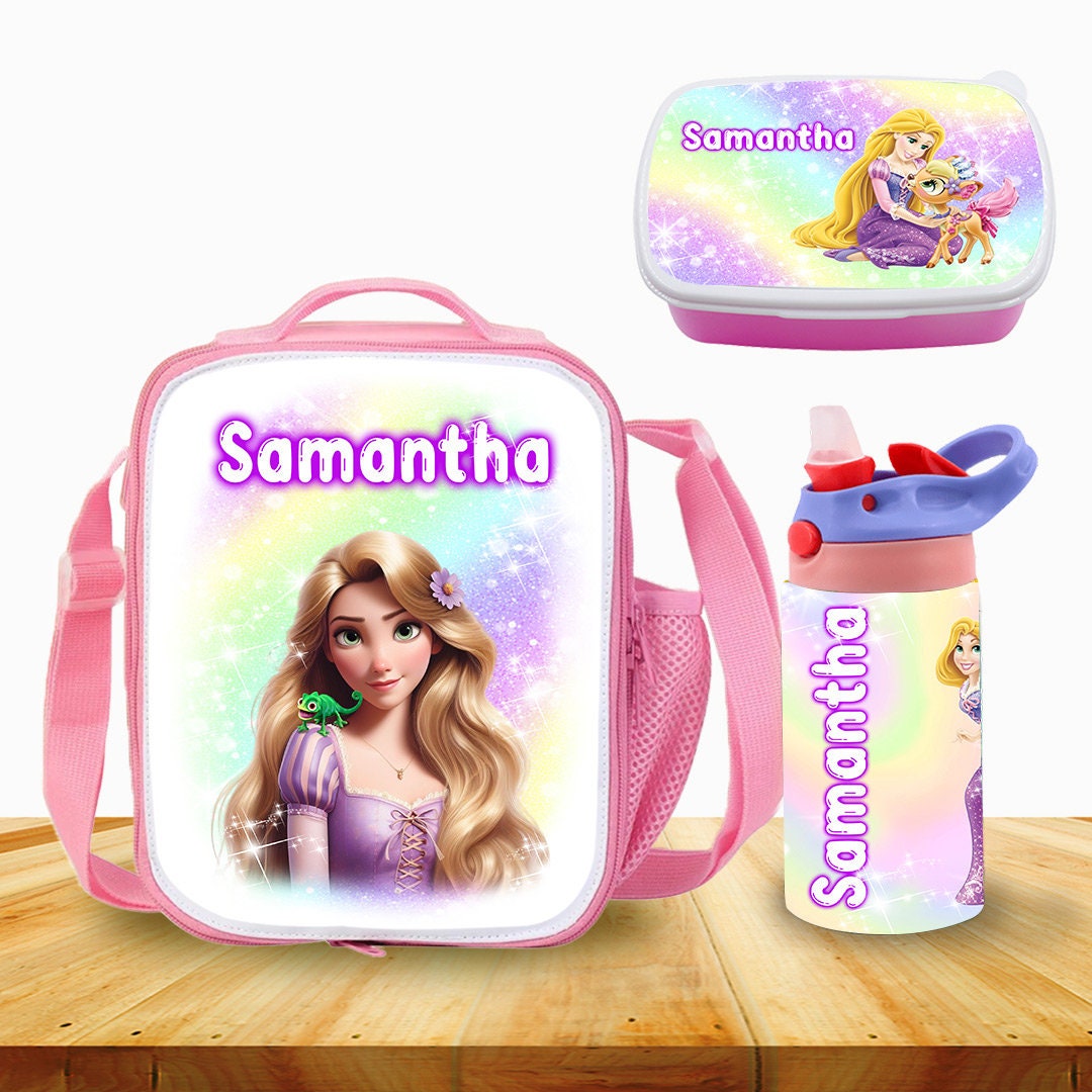 Custom School Kids Bundle Insulated Lunch Bag Snack Box Sippy Cup ...