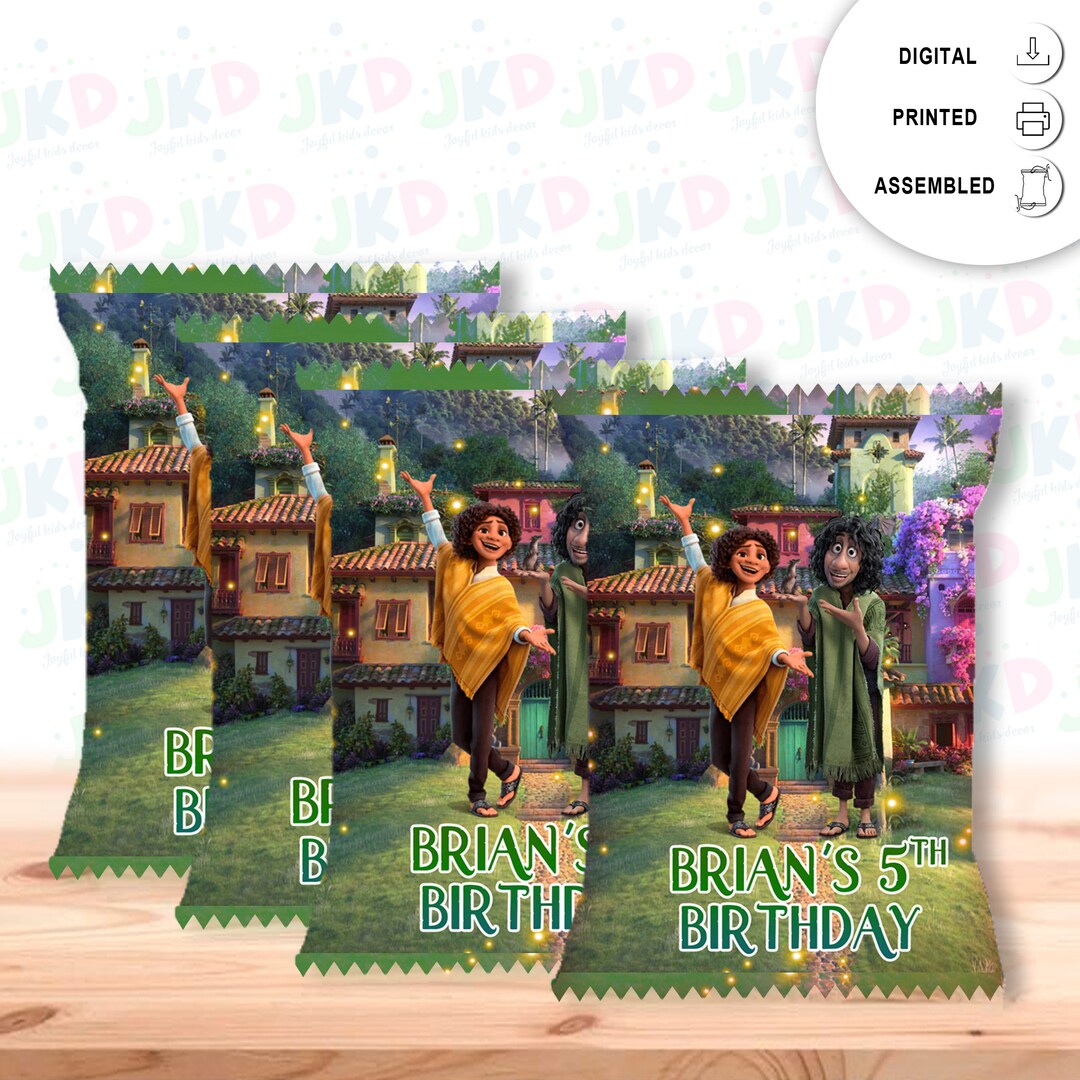 Encanto Chip Bags Label for Kids Birthday Party Favor Decor, Stickers ...