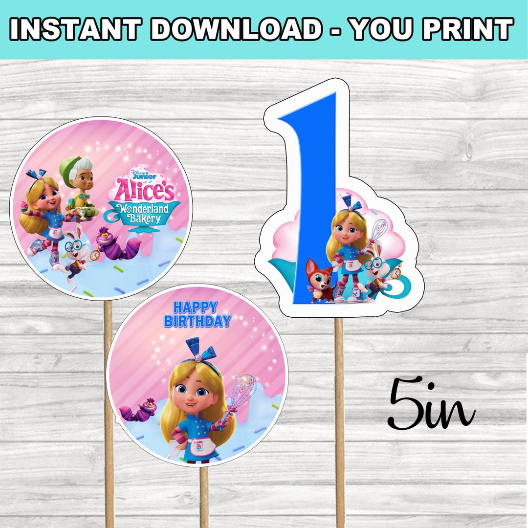 Alice Bakery Centerpieces Instant Download- YOU PRINT - Etsy