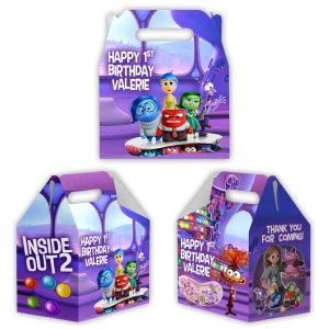 Inside Out Candy Gable Box for Birthday Party Favors 12 Pack - 4.4x4 ...