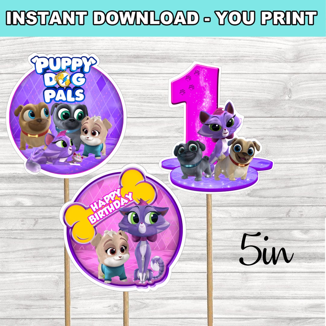 Puppy Dog Pals Centerpieces Instant Download- YOU PRINT - Etsy