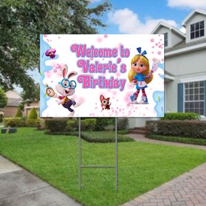 Alice Bakery Yard Sign for Birthday Party Decor Weatherproof Stake ...