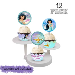 Jasmine Cupcake Wrappers and Toppers 12pack - Etsy