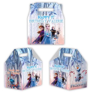Frozen 2 Candy Gable Box for Birthday Party Favors 12 Pack - 4.4x4.5in ...