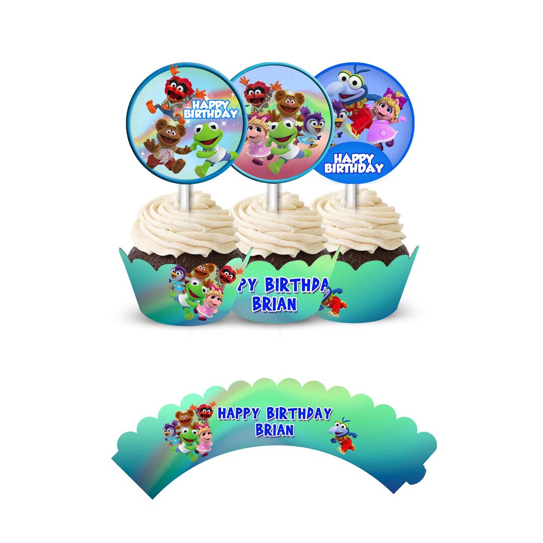 Muppet Babies Cupcake Wrapper and Topper for Birthday Party Decor ...