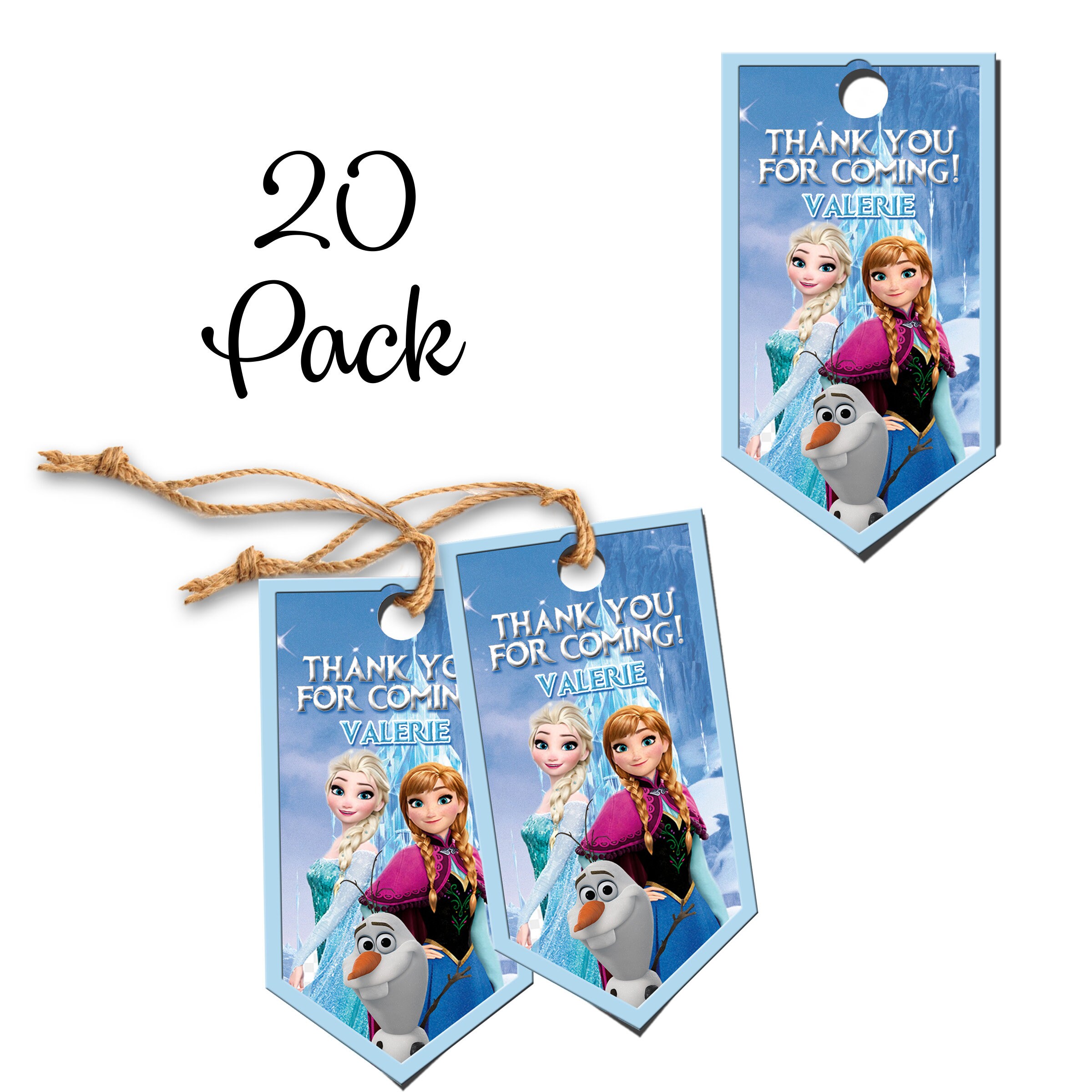 Frozen Favor Tags 20pk - Etsy