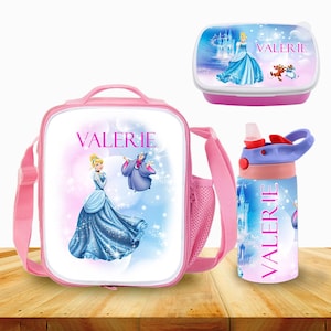 Custom School Kids Bundle Insulated Lunch Bag Snack Box Sippy Cup ...