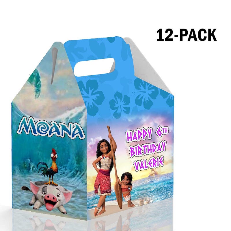 Moana Favor Boxes - Etsy