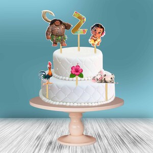 Moana Cake Topper Images - Party Decoration - YOU PRINT - Etsy