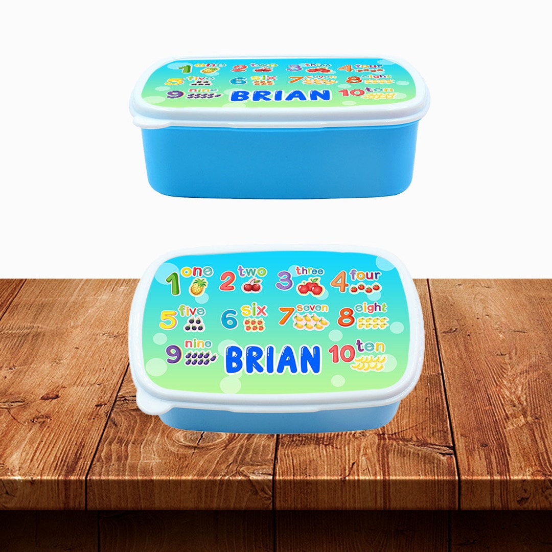 Custom Kids Snack Lunch Box for School Picnic Personalized Travel ...