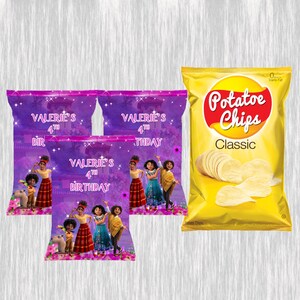 Encanto Chip Bags Label for Kids Birthday Party Favor Decor, Stickers ...