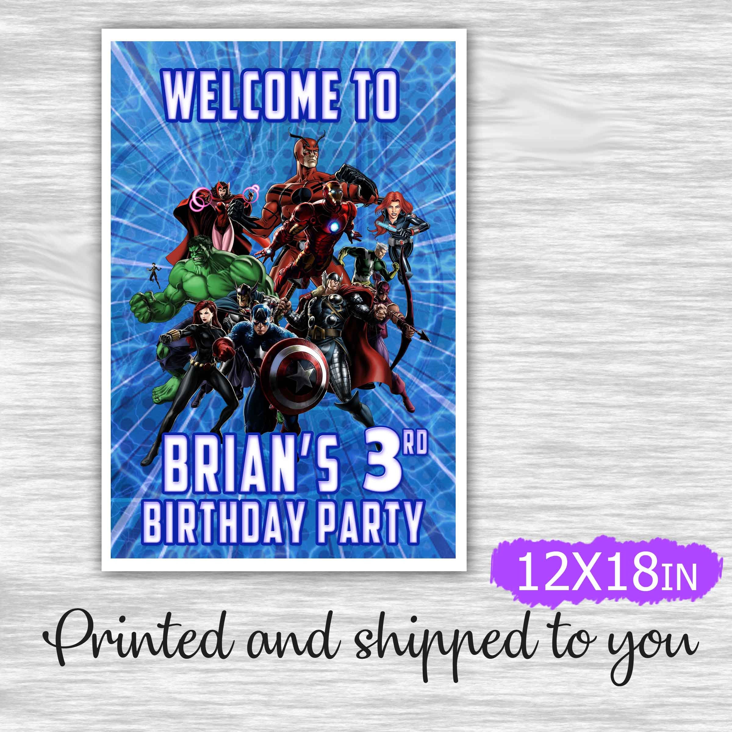 Avengers Welcome Sign 12x18in - Etsy
