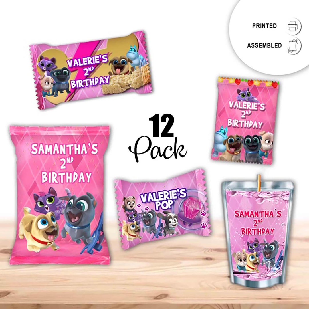 Puppy Dog Pals Bundle Party Labels or Finished Snacks pink - Etsy