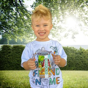 Custom Kids Sippy Cup Personalized Toddler Insulated Tumbler 12oz ...